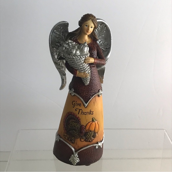 Holiday | Nwot Decorative Harvest Angel Carrying A Cornucopia | Poshmark